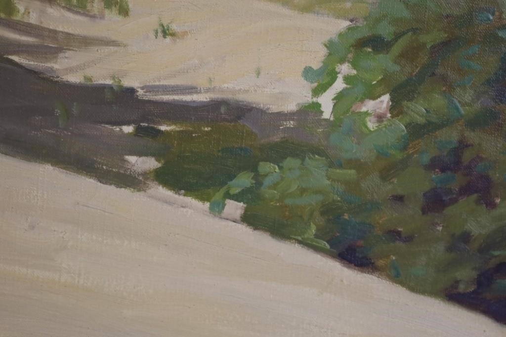 Frank V. Dudley | Frank Dudley Indiana Dunes Landscape Oil On Canvas ...