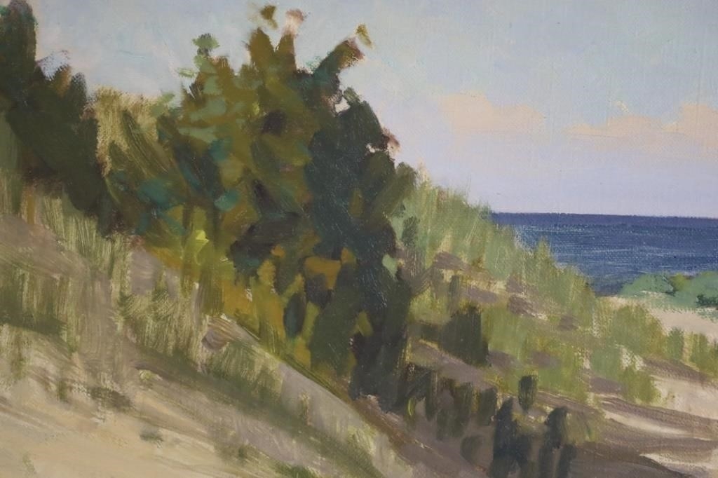 Frank V. Dudley | Frank Dudley Indiana Dunes Landscape Oil On Canvas ...