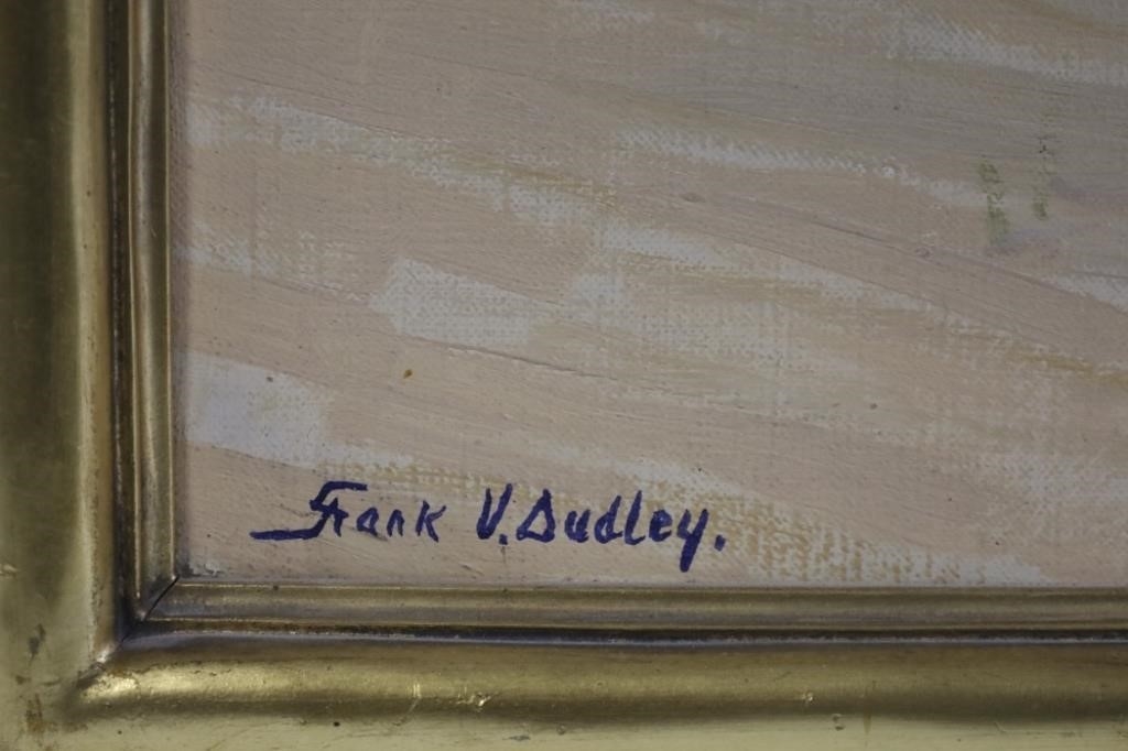Frank V. Dudley | Frank Dudley Indiana Dunes Landscape Oil On Canvas ...
