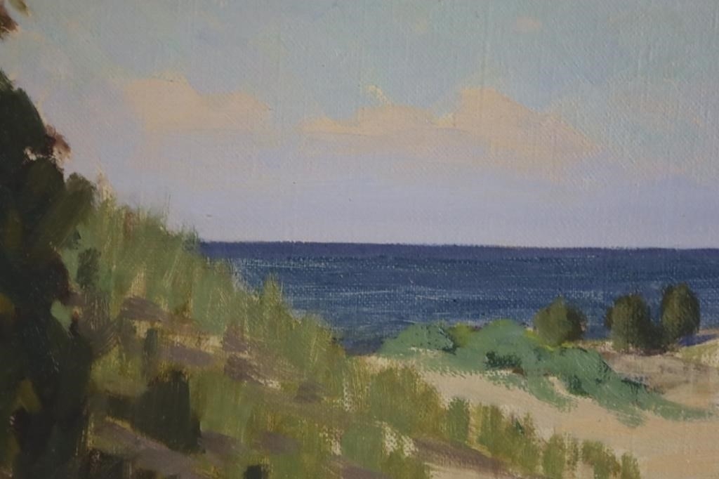Frank V. Dudley | Frank Dudley Indiana Dunes Landscape Oil On Canvas ...