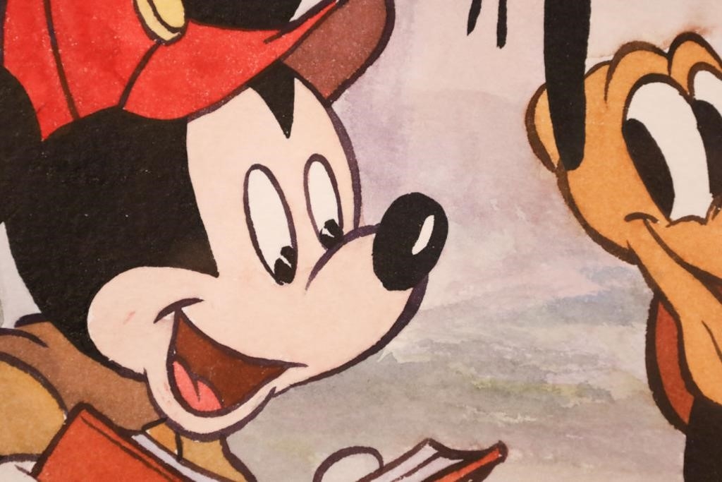 Patrick Block | Disney Mickey Mouse & Pluto Original Watercolor | MutualArt