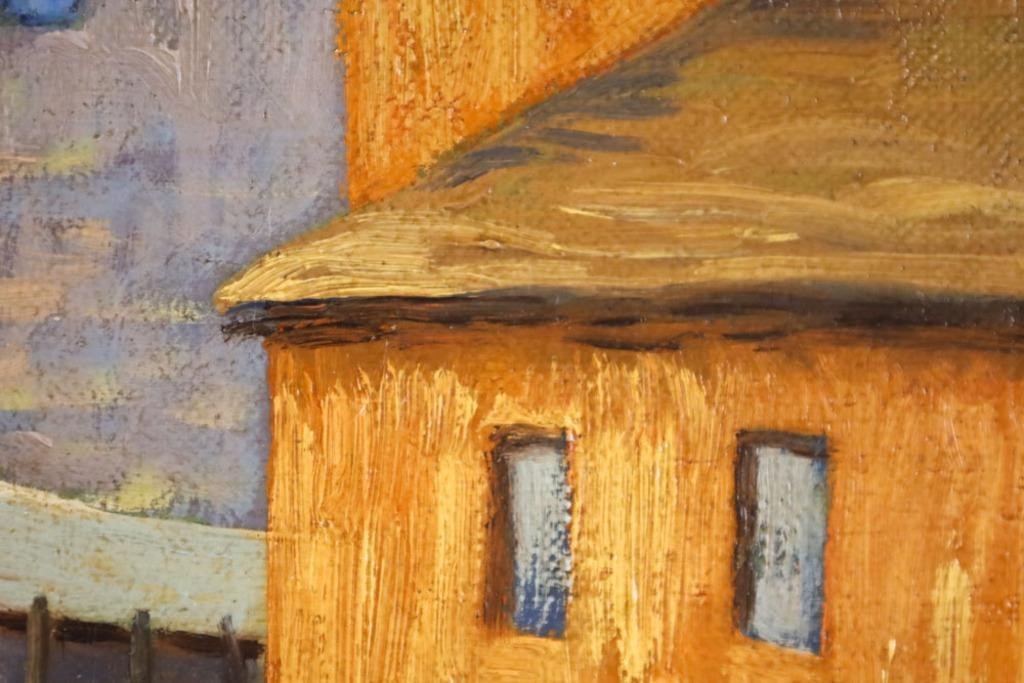 George Ames Aldrich | George Ames Aldrich Dock Scene Oil On Canvas ...