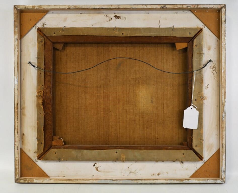 George Ames Aldrich | George Ames Aldrich Dock Scene Oil On Canvas ...