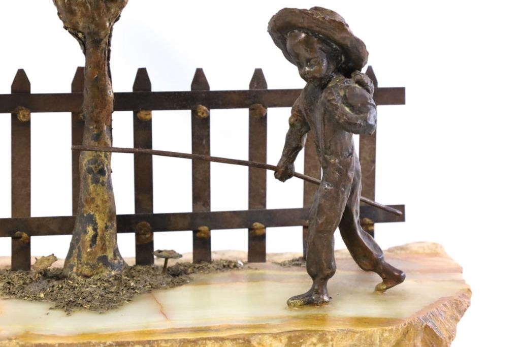 Mario Jason | 1973 Mario Jason Brutalist Bronze Steel Sculpture (1973 ...