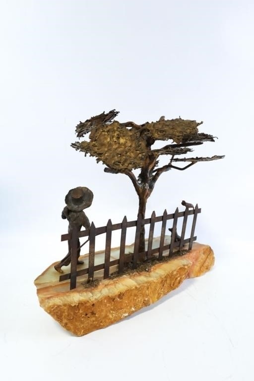 Mario Jason | 1973 Mario Jason Brutalist Bronze Steel Sculpture (1973 ...