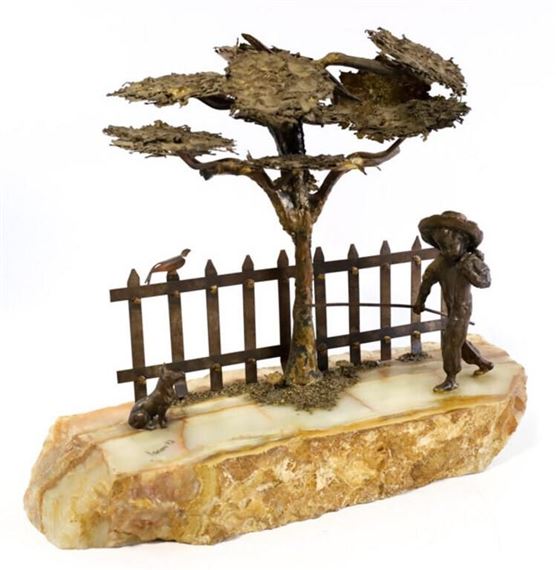 Mario Jason | 1973 Mario Jason Brutalist Bronze Steel Sculpture (1973 ...