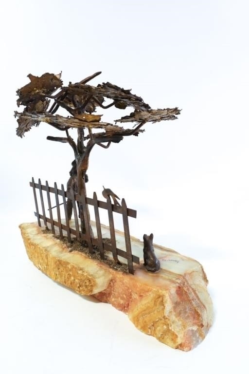 Mario Jason | 1973 Mario Jason Brutalist Bronze Steel Sculpture (1973 ...