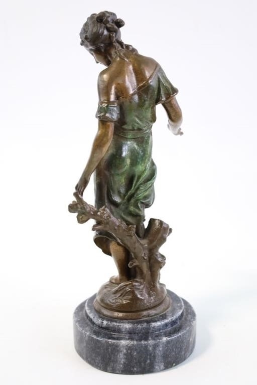 Louis Auguste Moreau | Auguste Moreau Elegance Bronze Sculpture | MutualArt