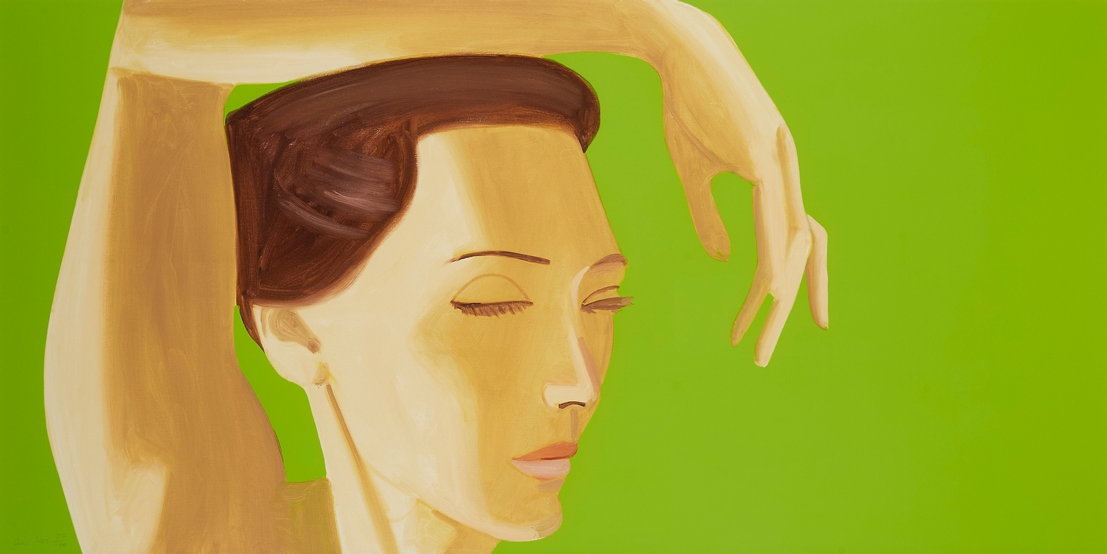 Alex Katz | Beach Scene, Yellow Flower | MutualArt