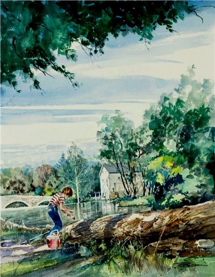 Nick Ruggieri | Boy Fishing | MutualArt