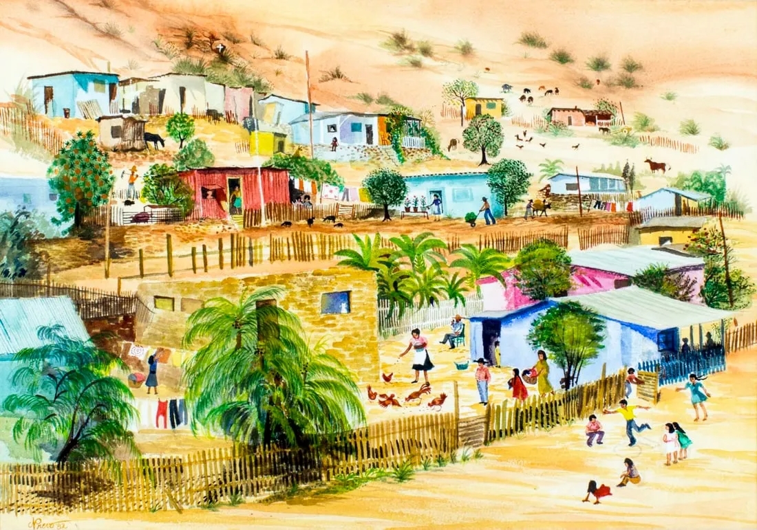 Nancy Prevo-Gurney | Mexican Village (1982) | MutualArt