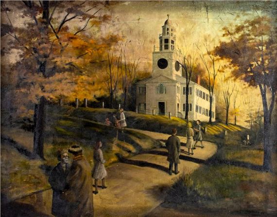 Hubbard | Church Cityscape (1968) | MutualArt