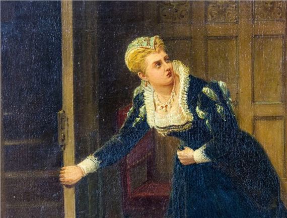 Frederick Alfred Slocombe | A Narrow Escape (1876) | MutualArt