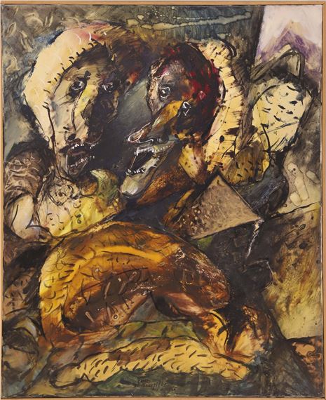 Stani Nitkowski | Chats de gouttière au couple, 1987 (1987) | MutualArt