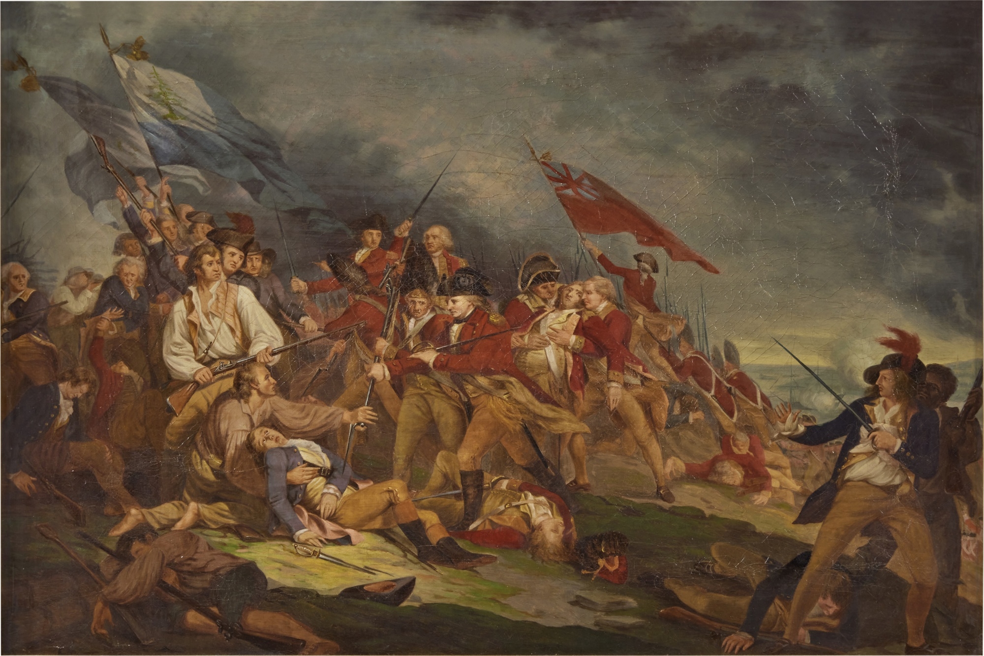 John Trumbull | The Death of General Warren at the Battle of Bunker ...