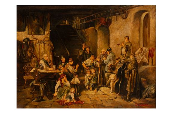 Joseph Benoit Guichard | Tavern scene | MutualArt