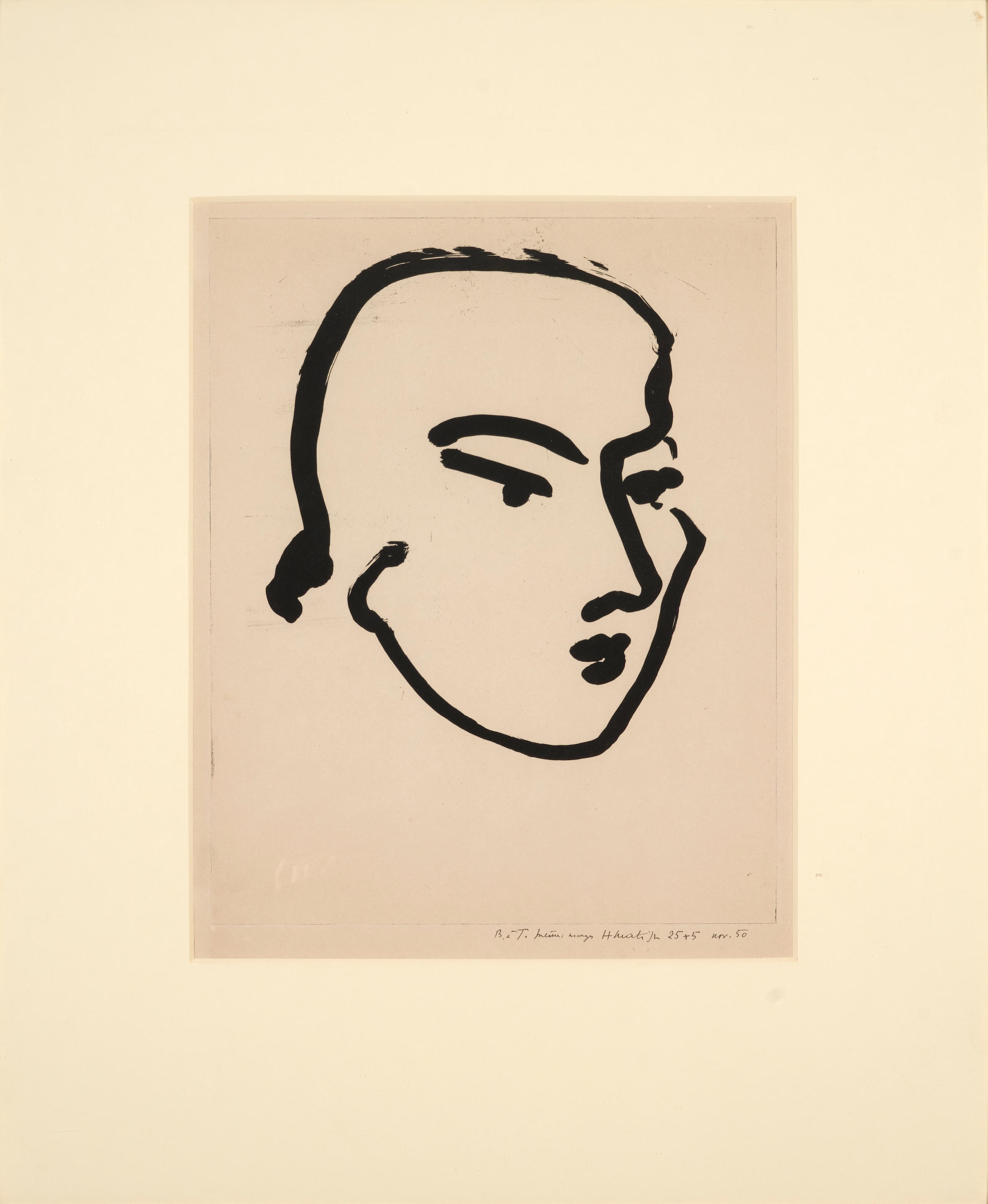 Henri Matisse | Nadia, visage aux yeux obliques (1948) | MutualArt