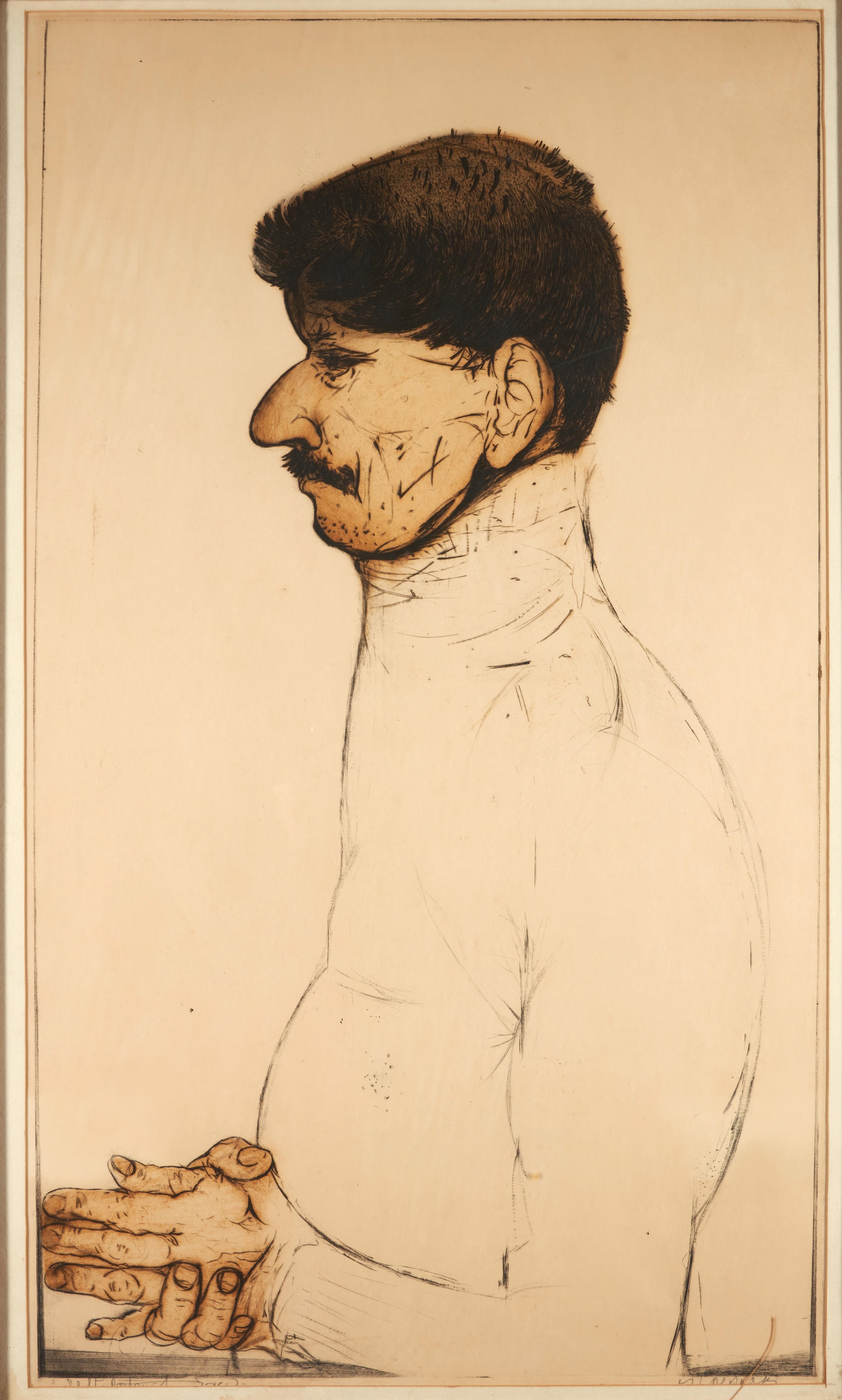 Mauricio Lasansky | Self-Portrait (1957) | MutualArt