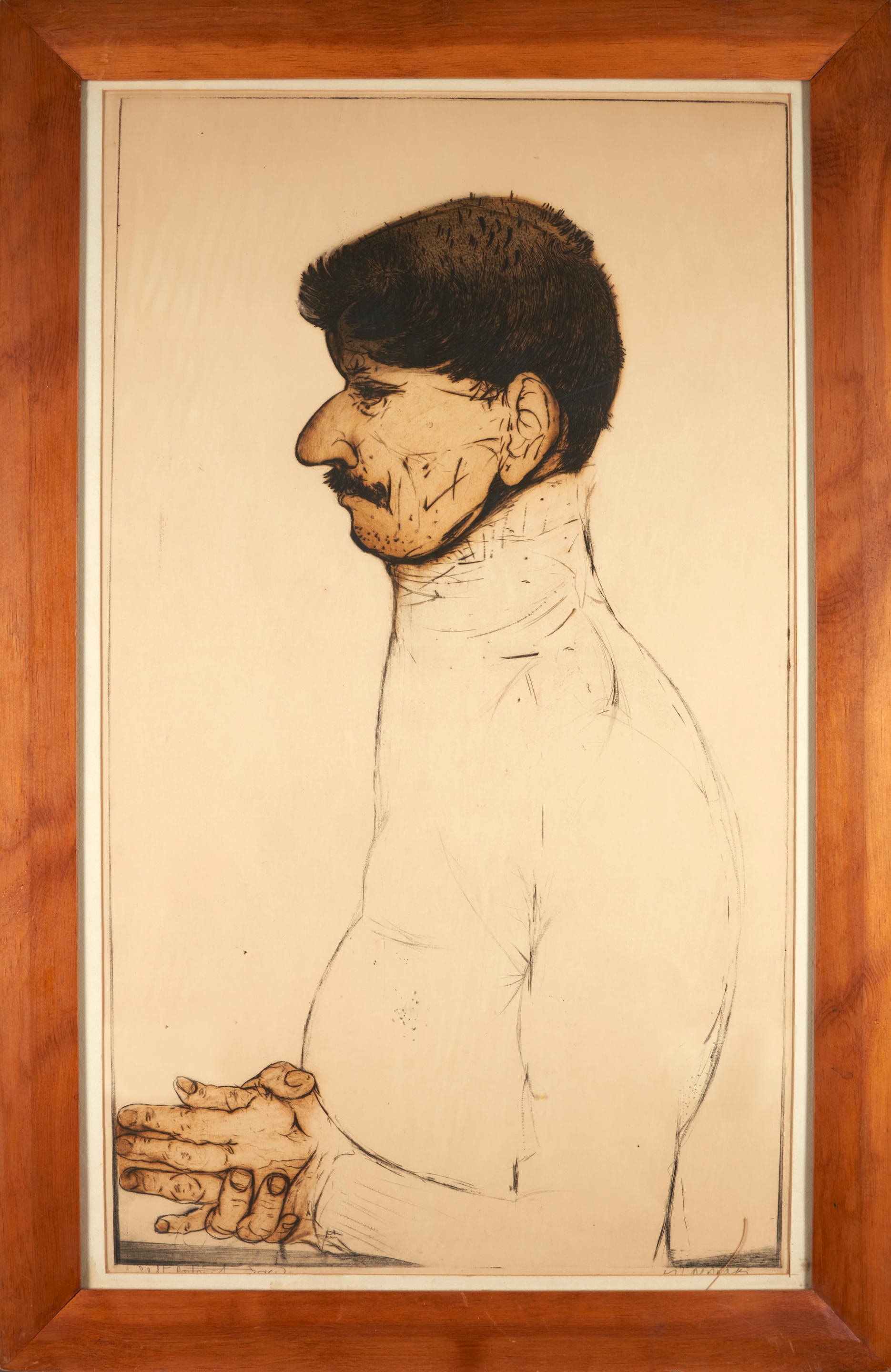 Mauricio Lasansky | Self-Portrait (1957) | MutualArt