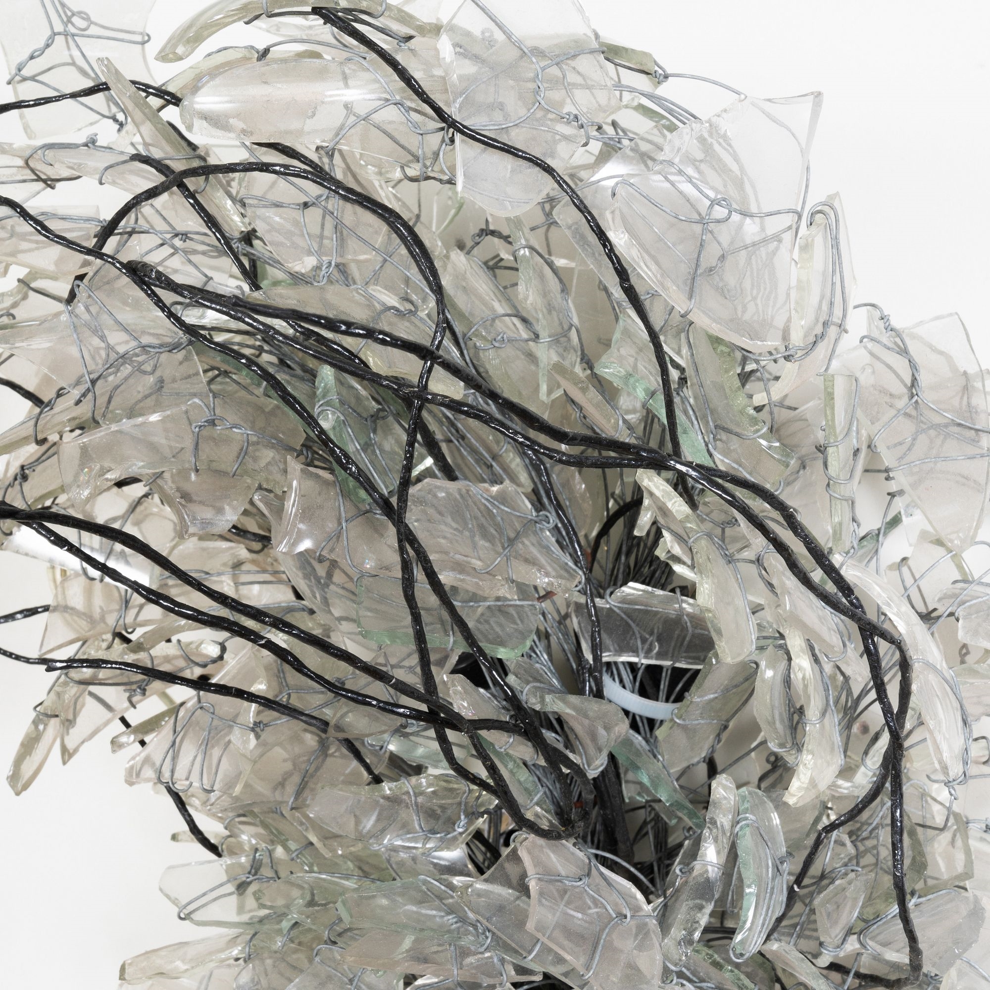 Deborah Thomas | Pair of Recycled Glass and Wire Wall Sconces, Designed ...