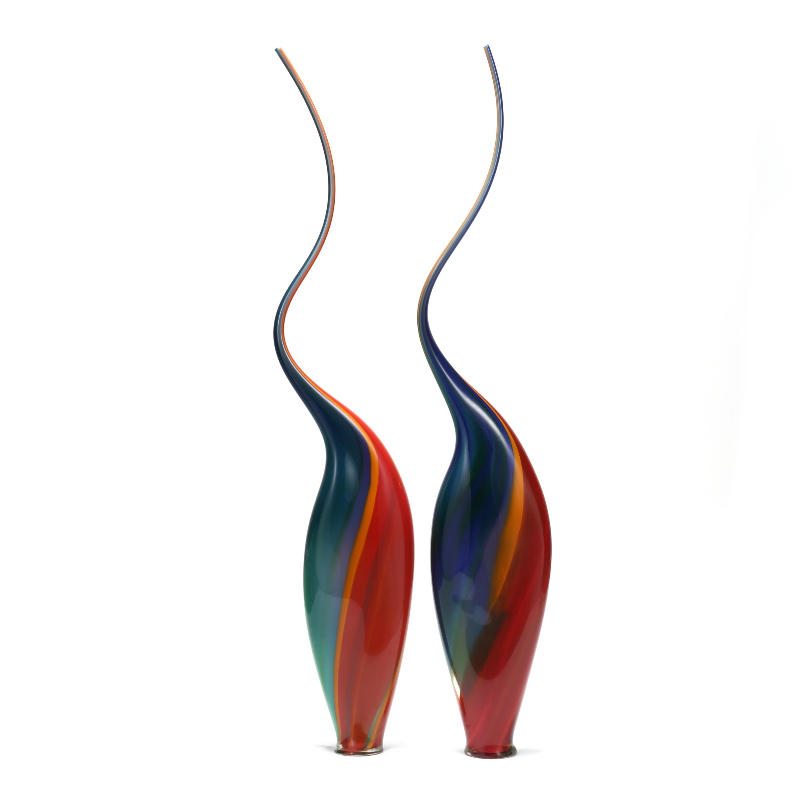 Jeremy Cline | Birds of Paradise Large Glass Sculpture | MutualArt