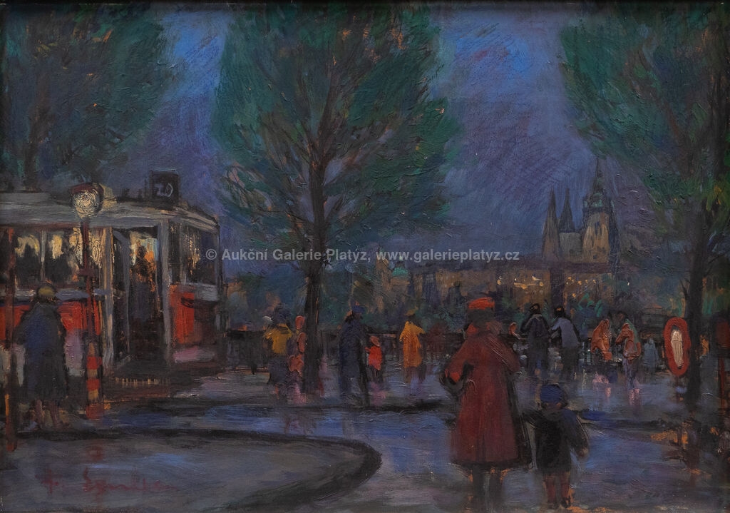 František Emler | Pražské nábřeží | MutualArt