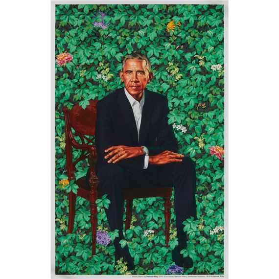 Kehinde Wiley | BARACK OBAMA (2018) | MutualArt