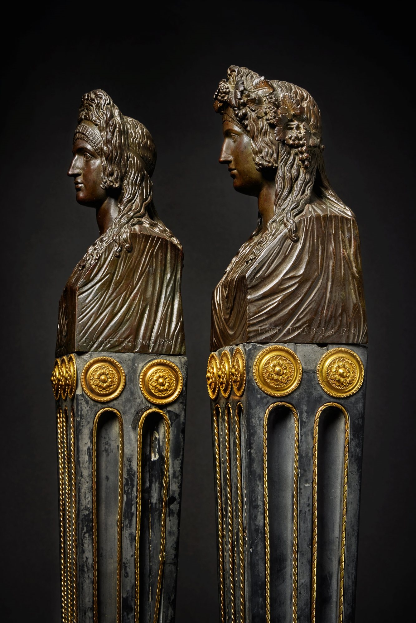 Francesco Righetti | Term Columns of Thalia and Melpomene (1788 ...