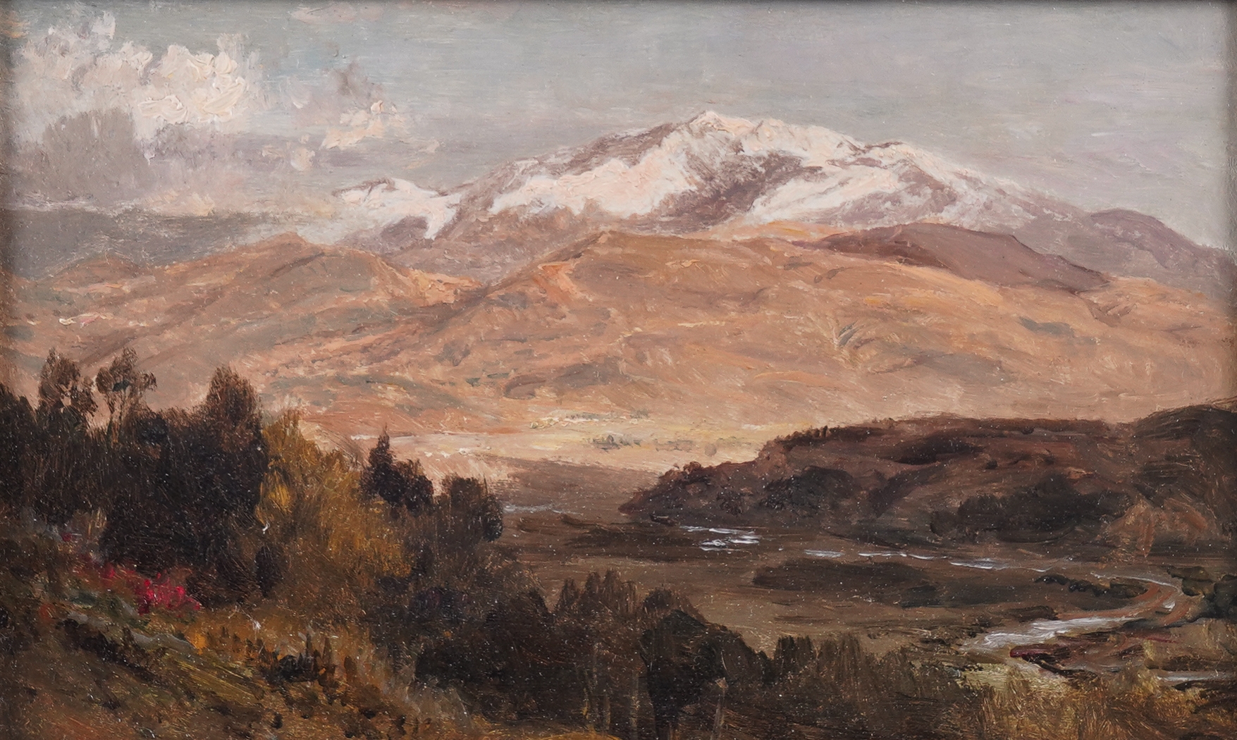 Robert Gallon | Welsh landscape with farm amongst trees | MutualArt