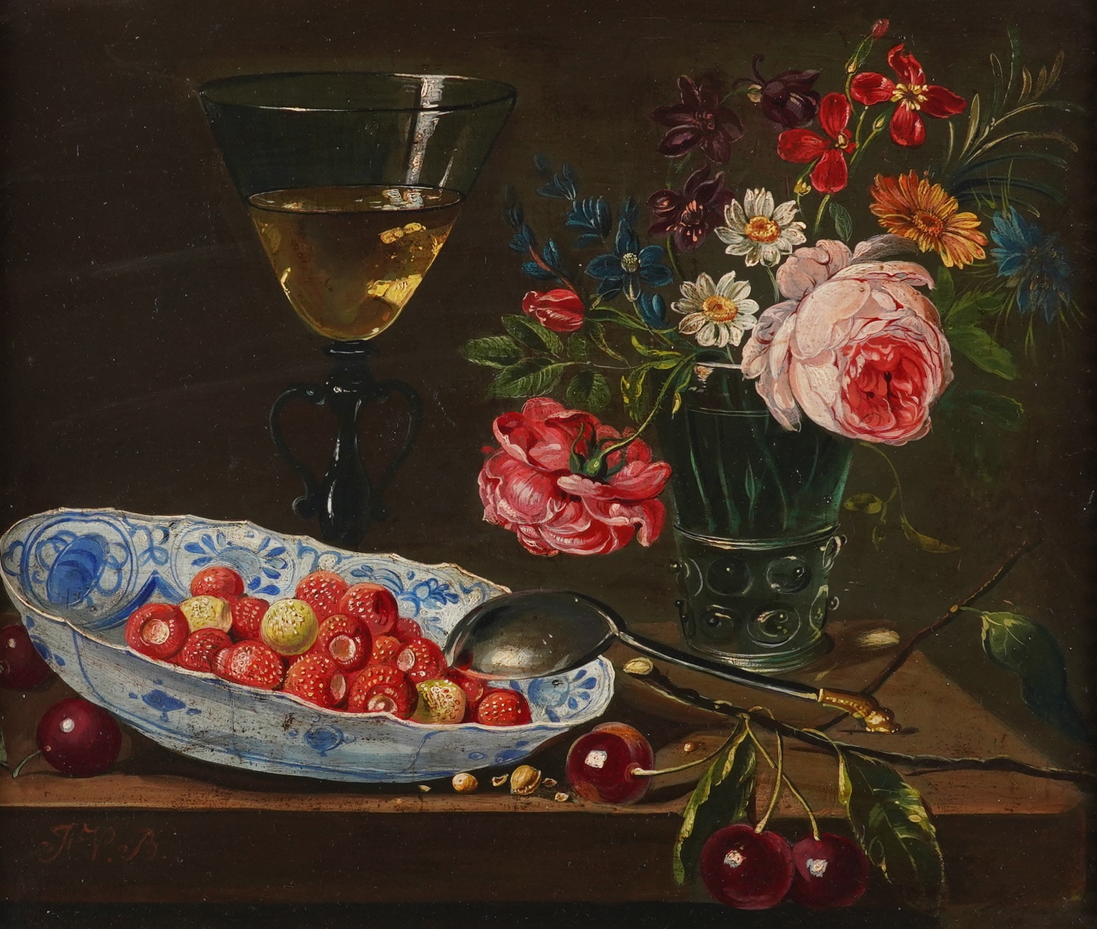 Frederick Victor Bailey | Still life with a, fruit and admiral ...
