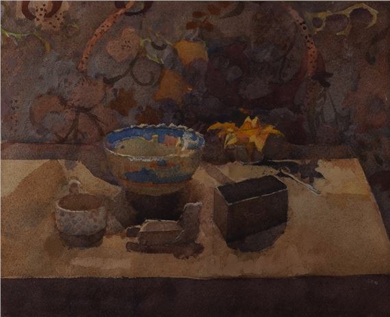 Christa Gaa | STILL LIFE WITH WALLPAPER | MutualArt