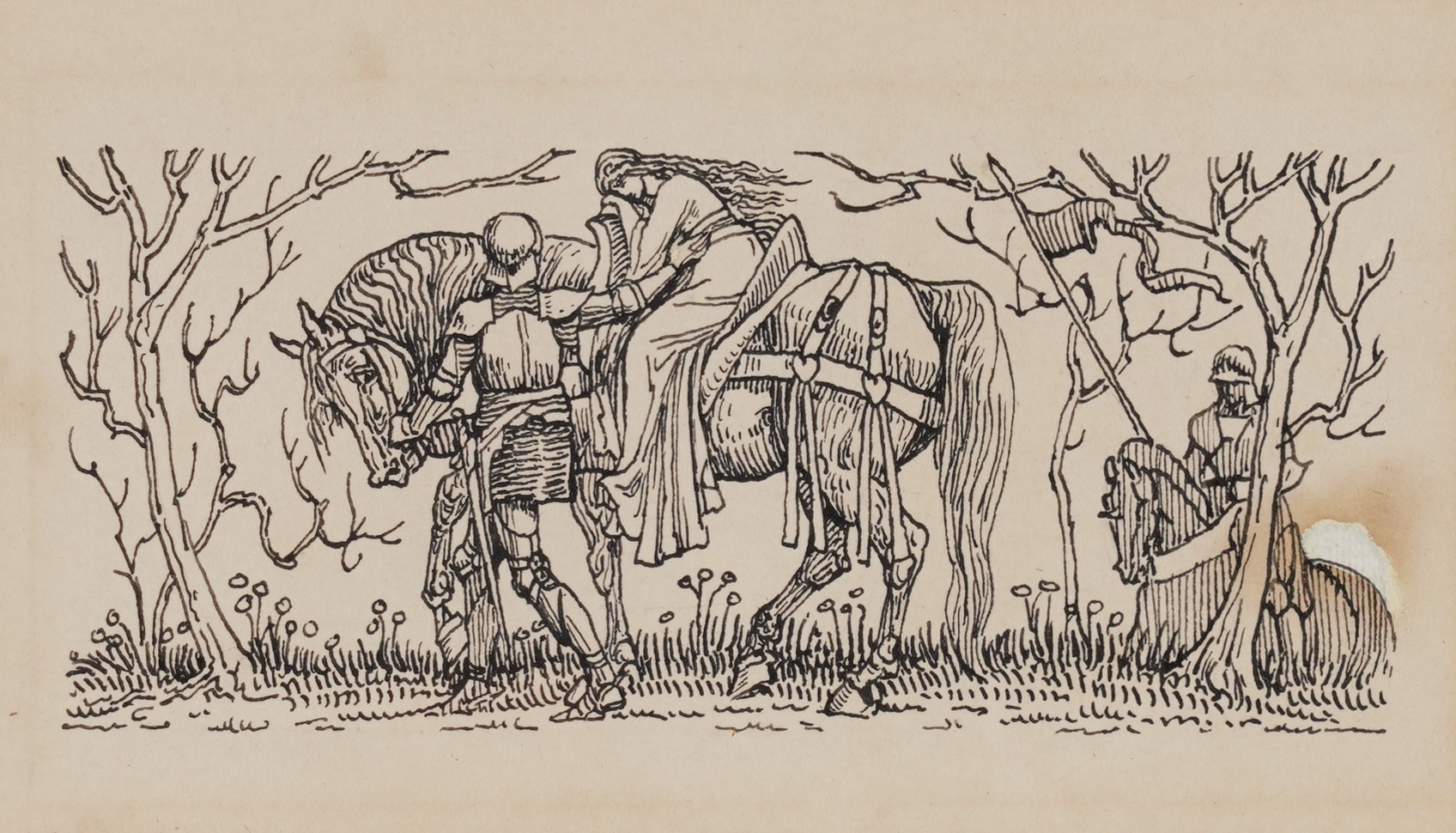 Walter Crane | Tailpiece from The Faerie Queene by Edmund Spenser Book ...