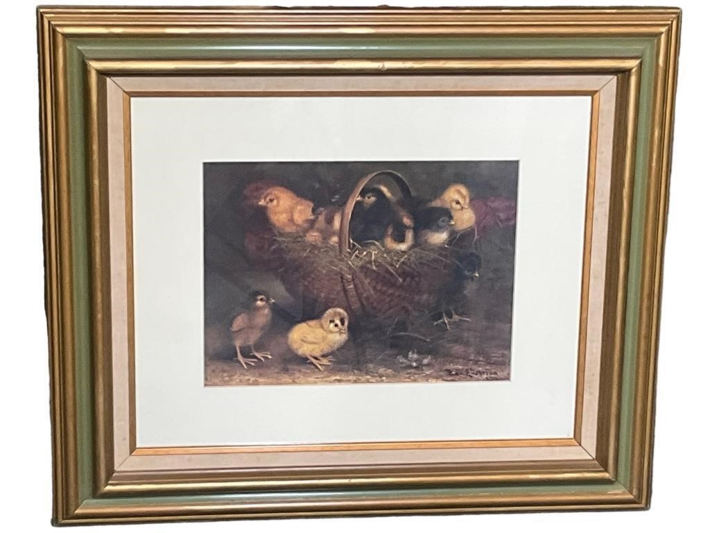 Ben Austrian | Chicks In Basket | MutualArt