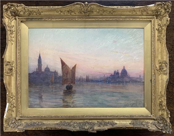 Thomas Hodgson Liddell | The Red Sail, Venice Lagoon | MutualArt