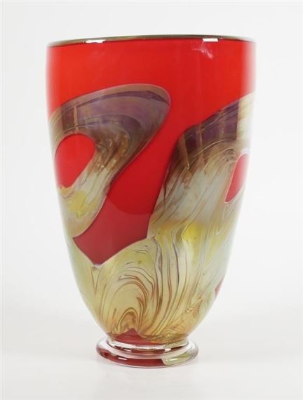 David McDermott | DAVID MCDERMOTT ART GLASS 12 VASE | MutualArt