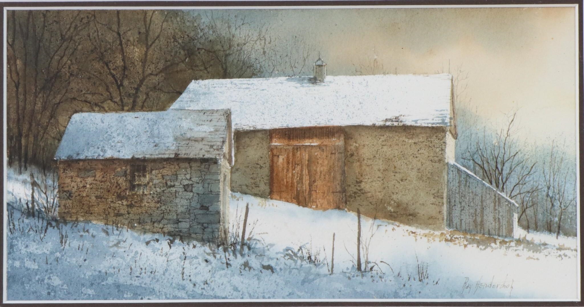 Ray Hendershot | Snowy winter landscape | MutualArt