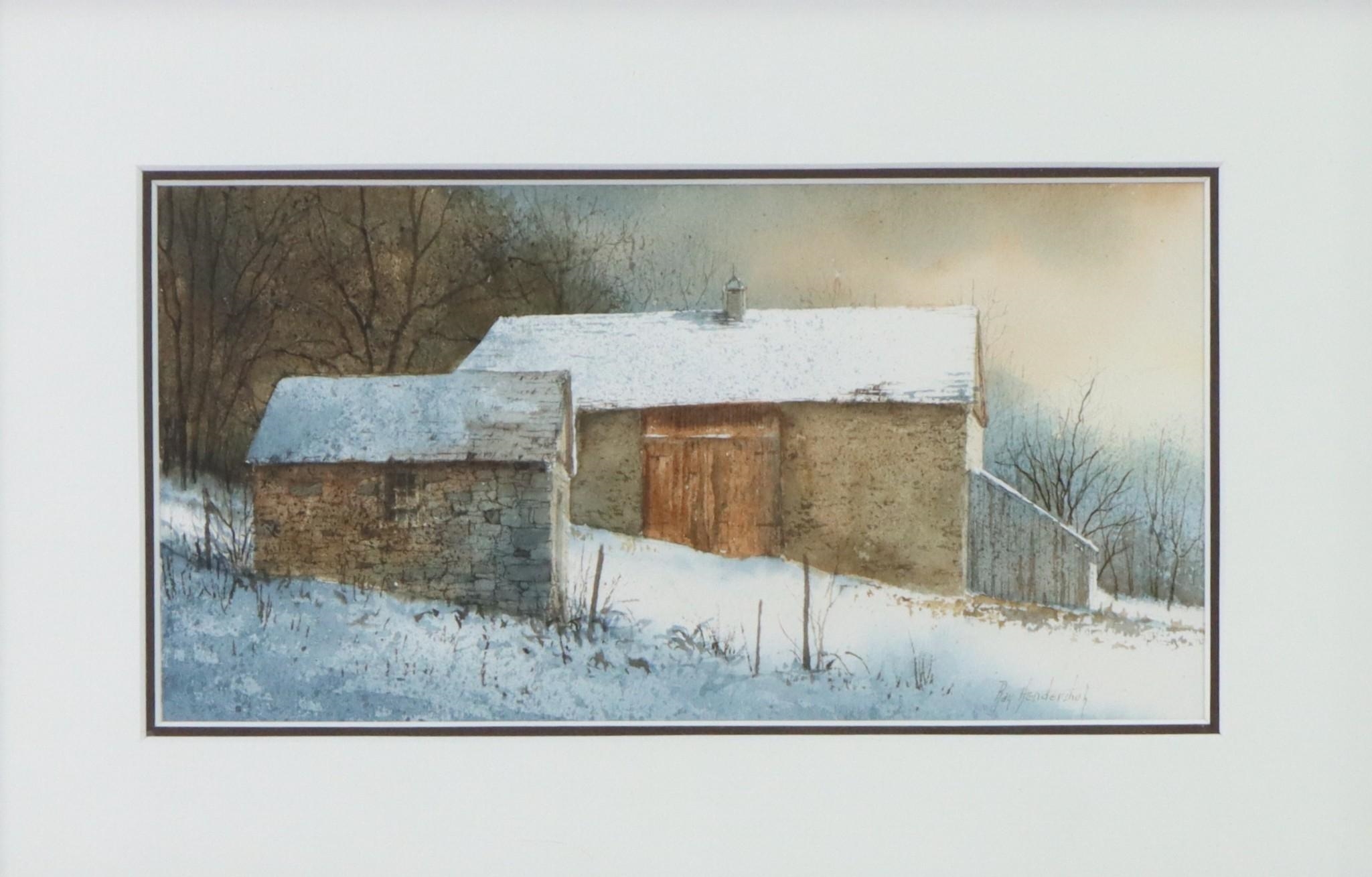 Ray Hendershot | Snowy winter landscape | MutualArt