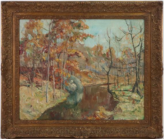 Walter Emerson Baum | Forest landscape with stream | MutualArt