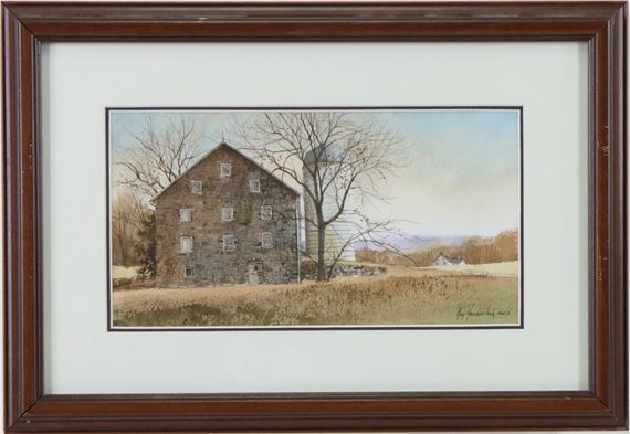 Ray Hendershot | Stone bank barn | MutualArt