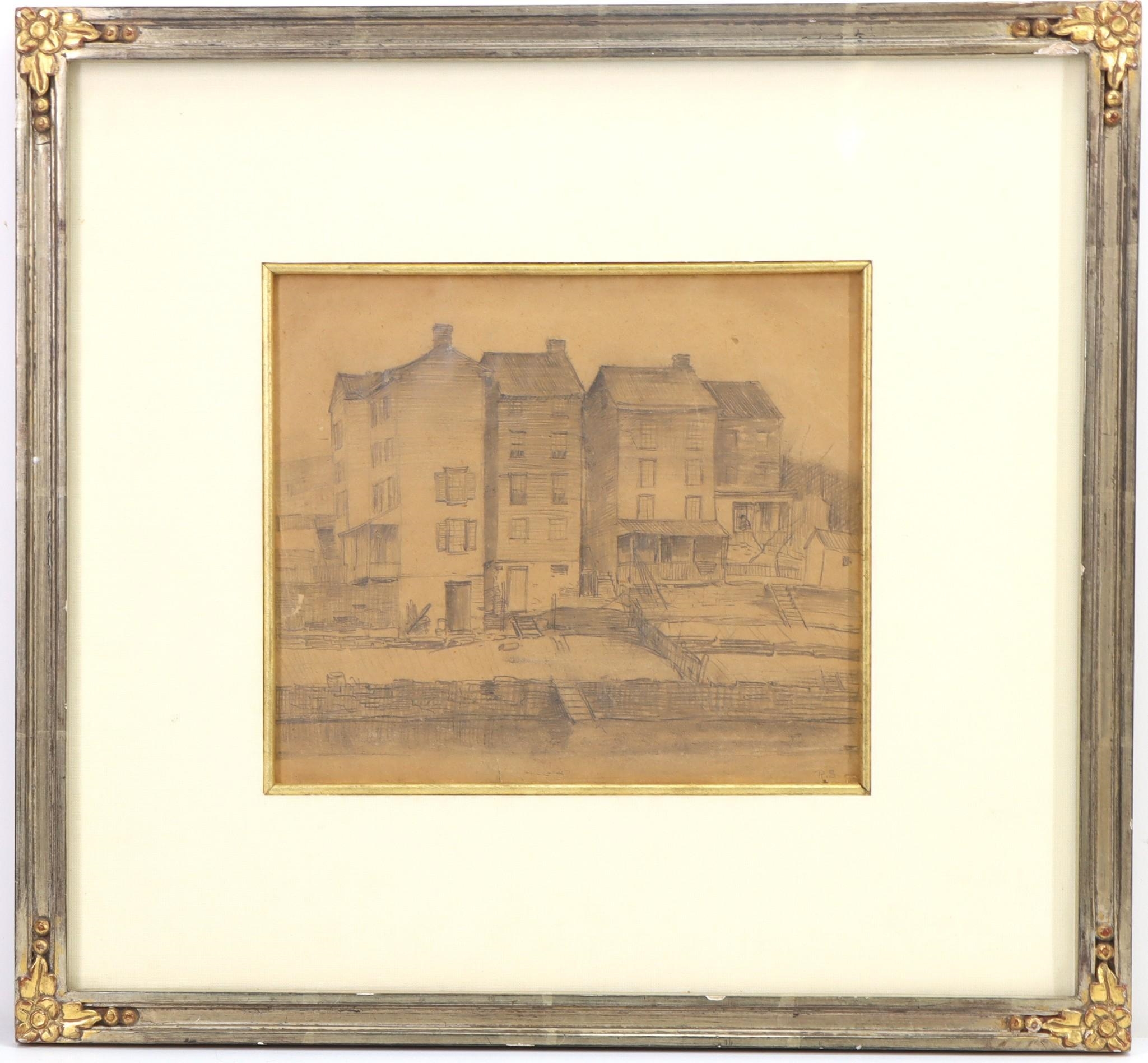 Robert Spencer | Factory Scene initialed lower right | MutualArt