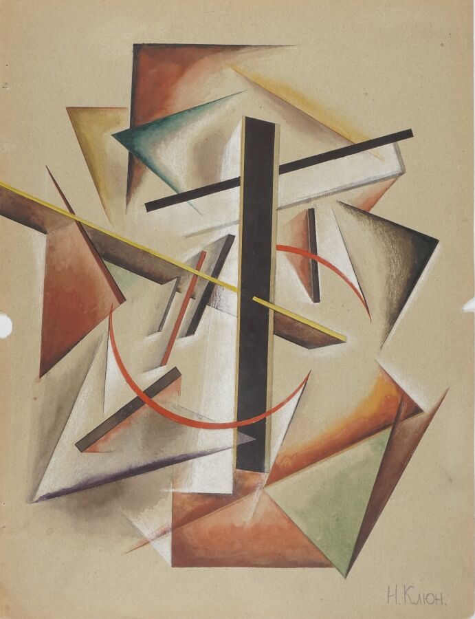 Ivan Kliun | Composition constructiviste (Circa 1920) | MutualArt