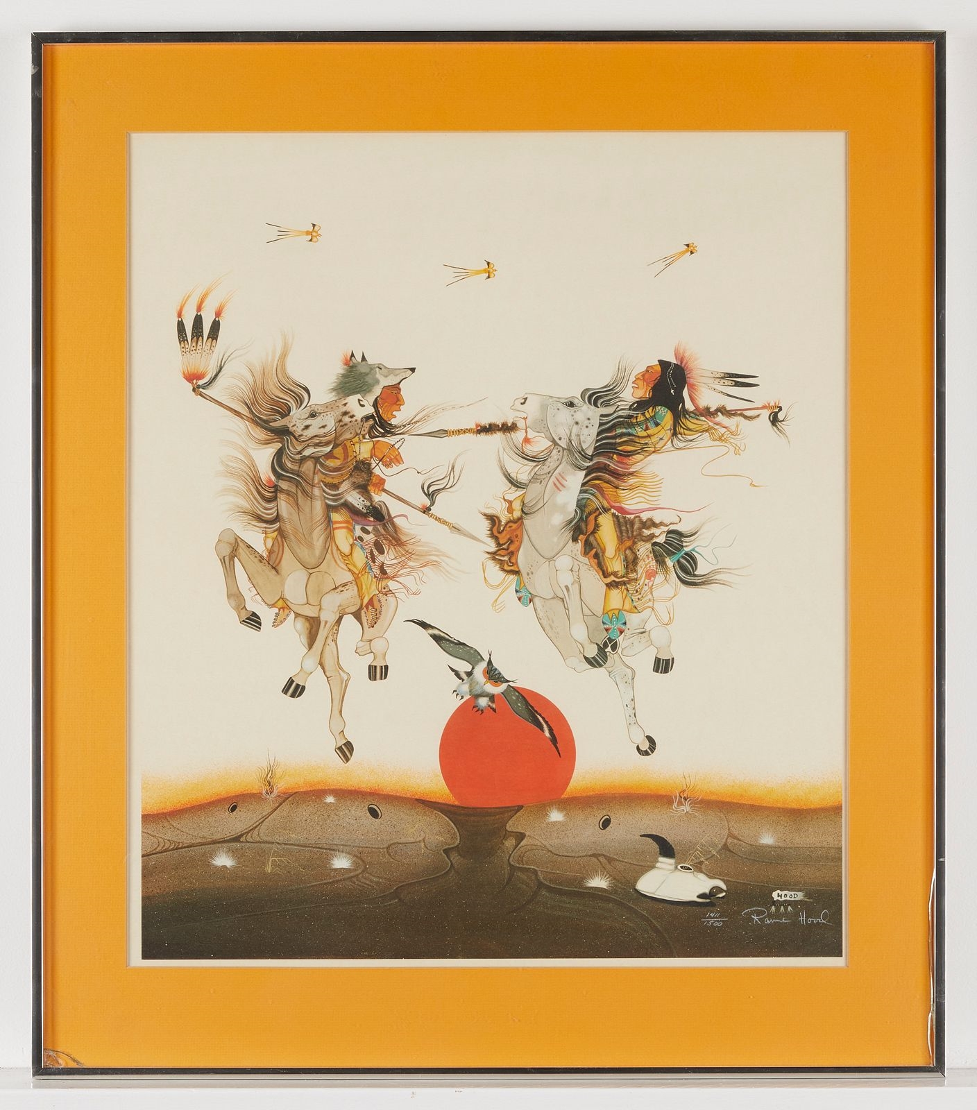 Rance Hood | Rance Hood War on the Plains Lithograph | MutualArt