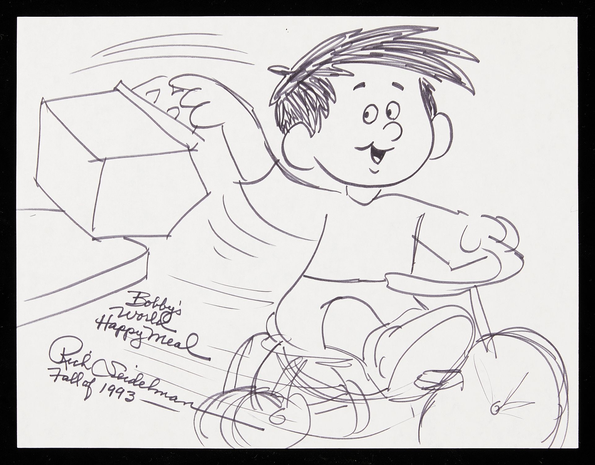 Rich Seidelman | Original Rich Seidelman McDonald's Drawing (1979 ...