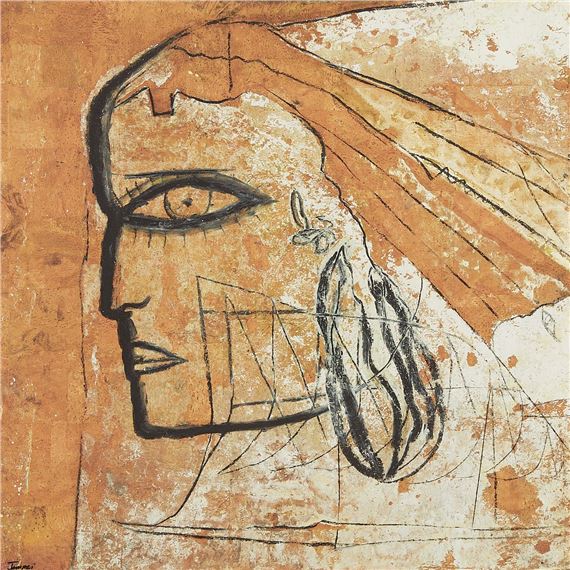 Jamali | Jamali Signed Lithograph of Face | MutualArt