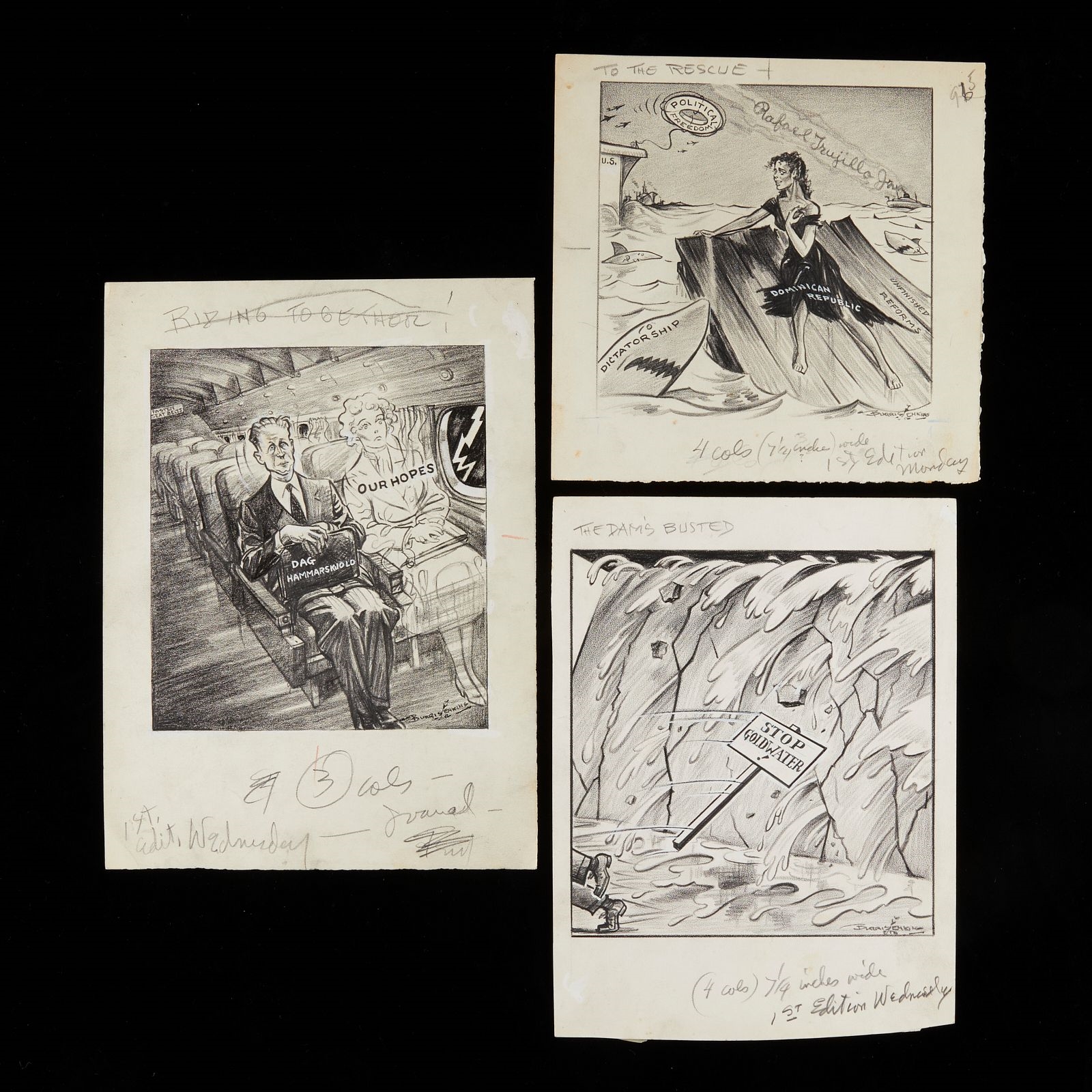 Burris Jenkins Jr. | Grp 3 Burris Jenkins Jr. Original Cartoons | MutualArt