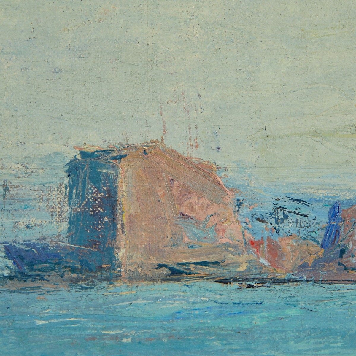 E. Dewey Albinson | Dewey Albinson Witch's Tree Lake Superior Painting ...