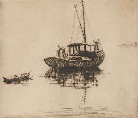 Harry Lindley Hosford | H. Lindley Hosford Fishing Boat Etching | MutualArt