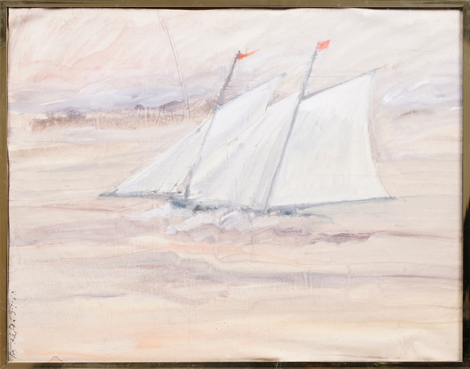 Robert Andrew Parker | Robert Andrew Parker Sailboat Watercolor (1960 ...