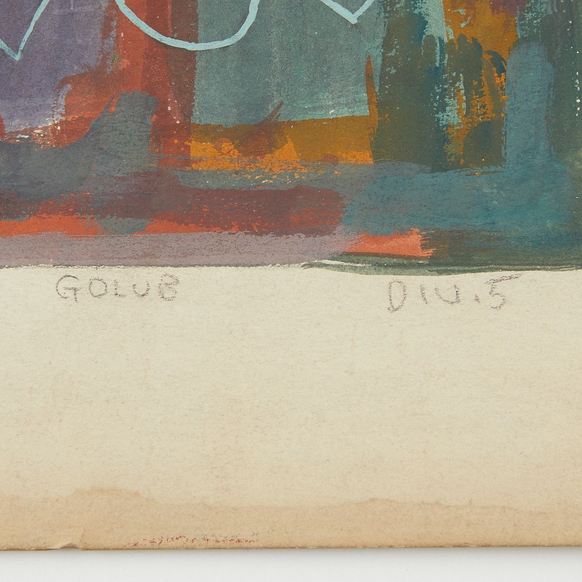 Leon Golub | Leon Golub Early Abstract Painting | MutualArt
