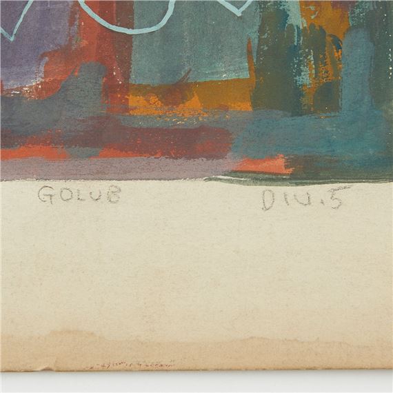 Leon Golub | Leon Golub Early Abstract Painting | MutualArt